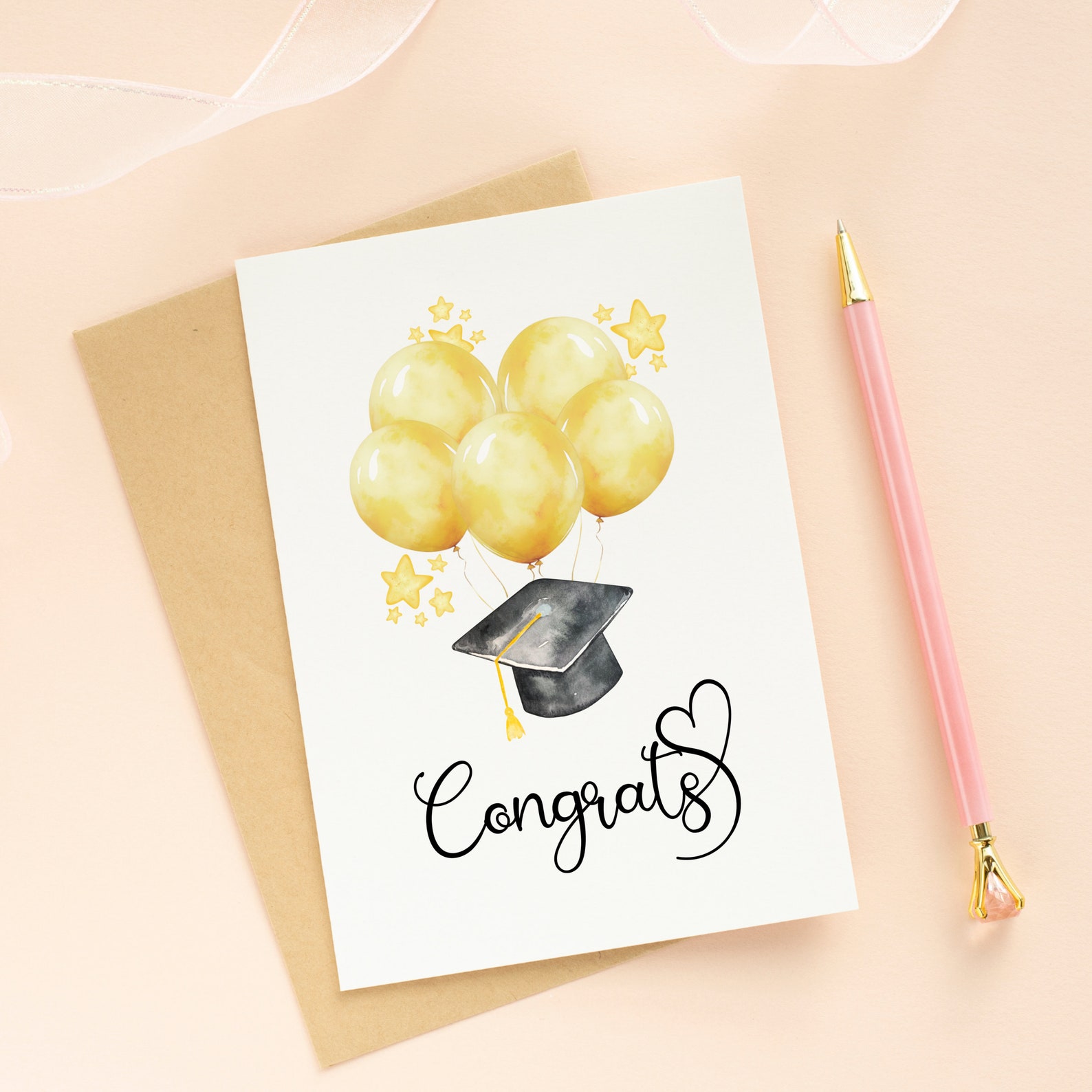 Printable Graduation Card, Congrats Grad Card, Digital Download ...