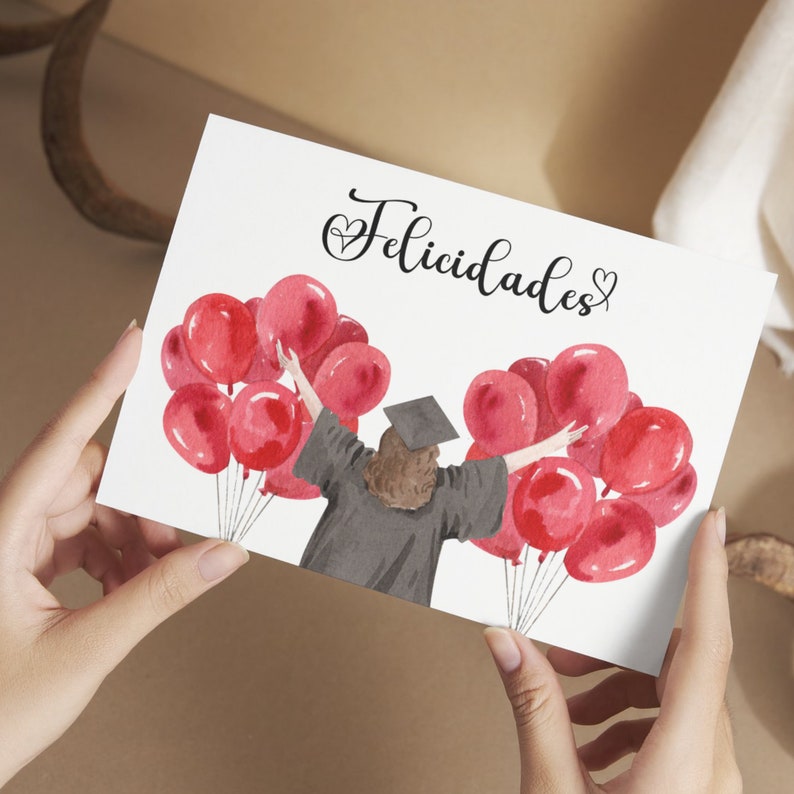 Felicidades Graduation Card, Girl Graduation Card, Spanish Card for ...