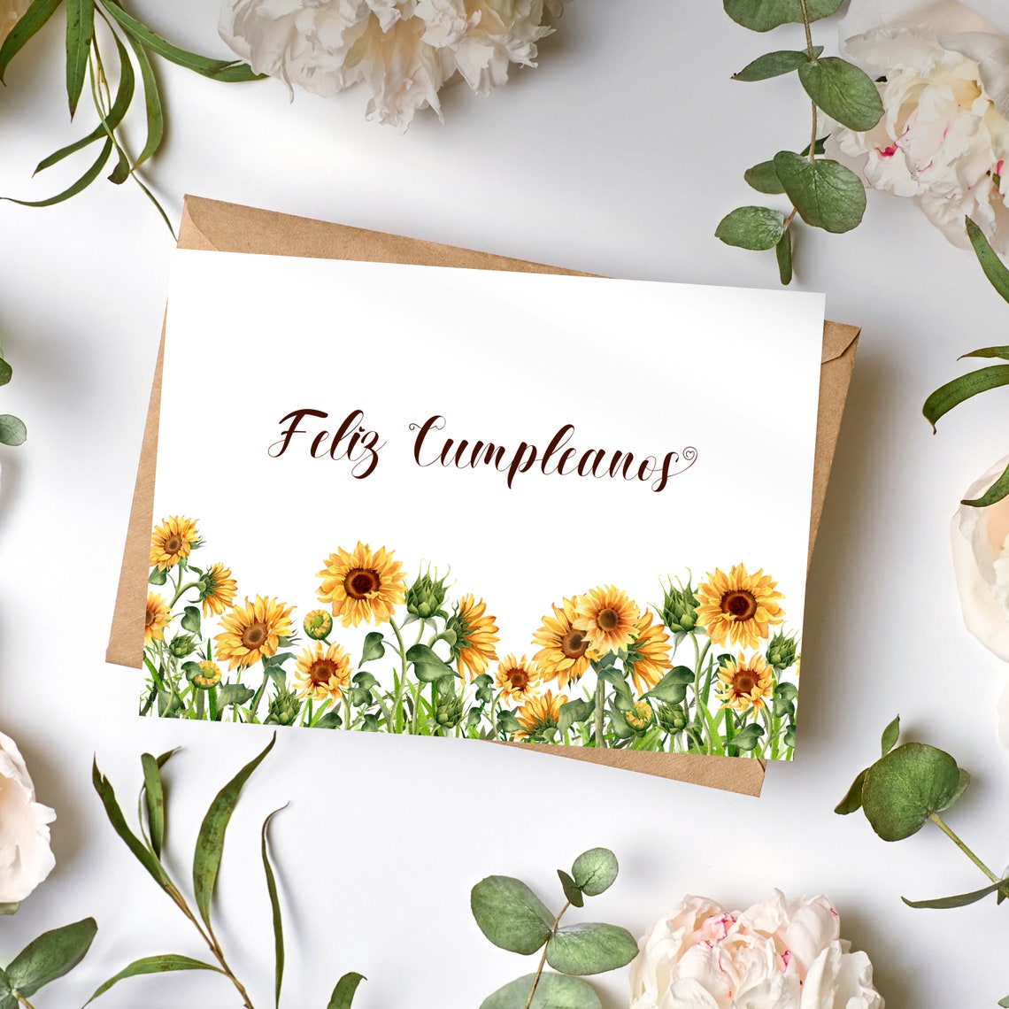 Feliz Cumpleaños Printable Card, Digital Download, Spanish Birthday ...