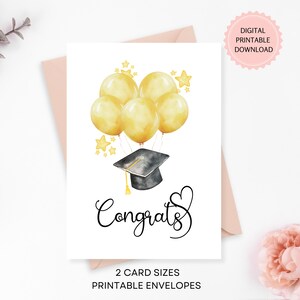 Printable Graduation Card, Congrats Grad Card, Digital Download ...