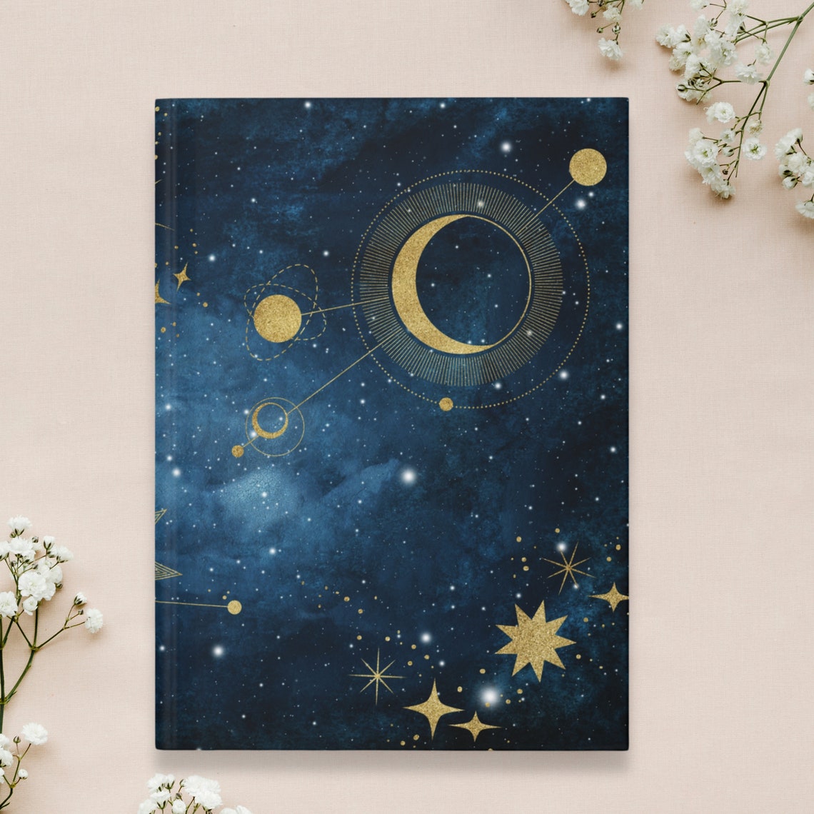 Watercolor Night Sky Hardcover Notebook, Journal With Starry Night and ...