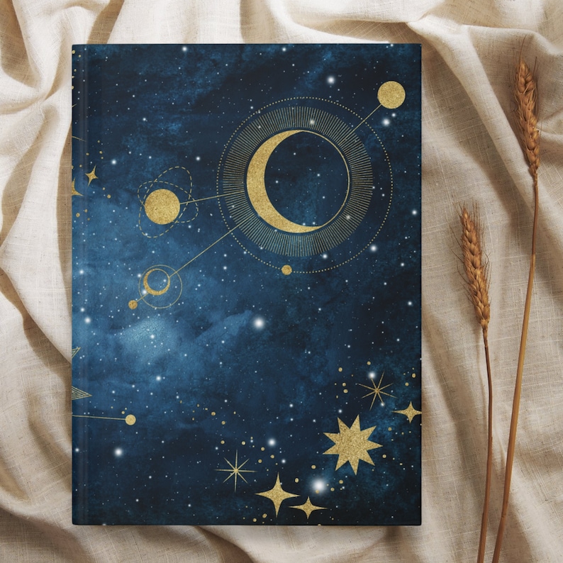 Watercolor Night Sky Hardcover Notebook, Journal With Starry Night and ...