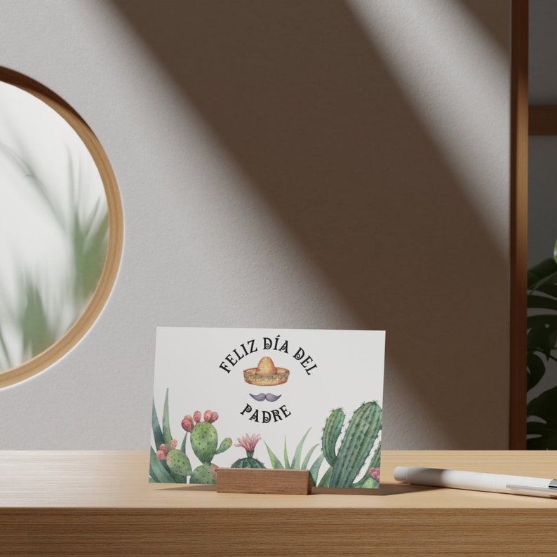 Feliz Día Del Padre Printable Card, DIGITAL DOWNLOAD, Sombrero and ...