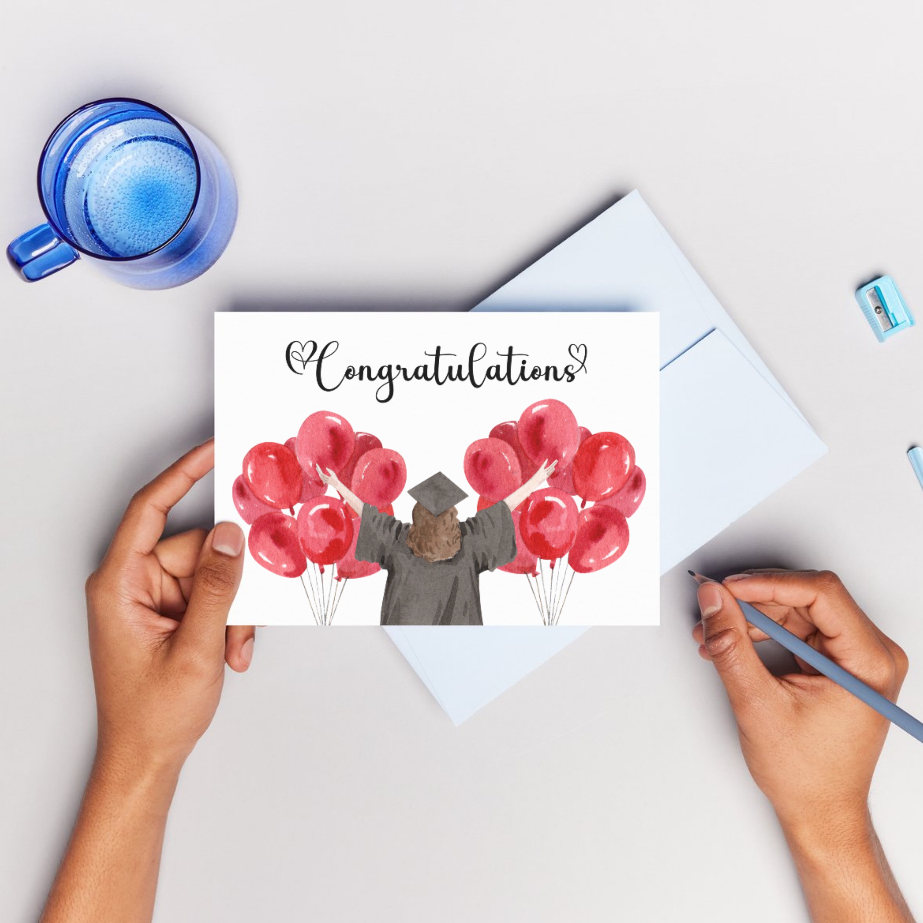 Printable Girl Graduation Card, Congrats Grad Card, Graduation Gift ...