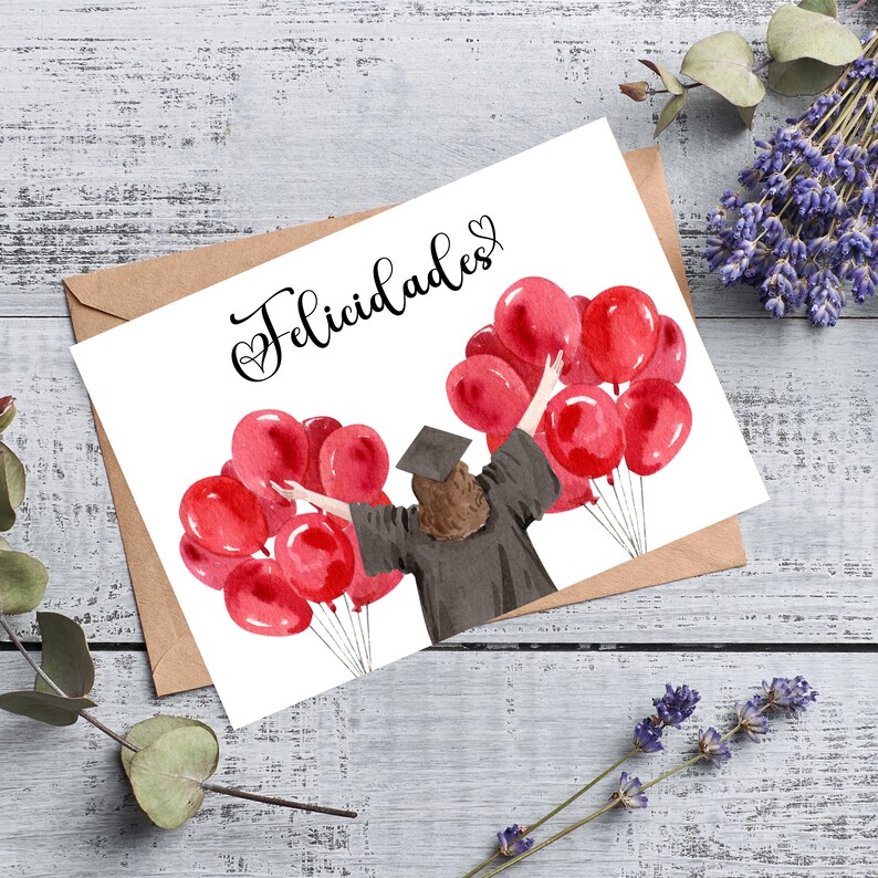 Felicidades Graduation Card, Girl Graduation Card, Spanish Card for ...