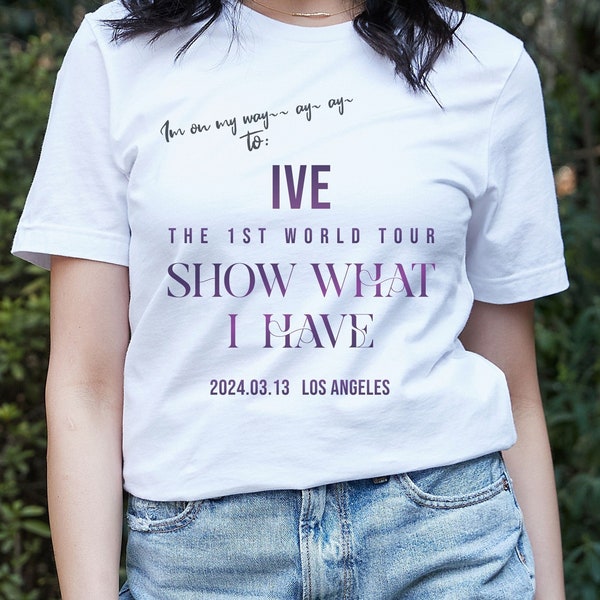 Ive Tour Tshirt - Etsy