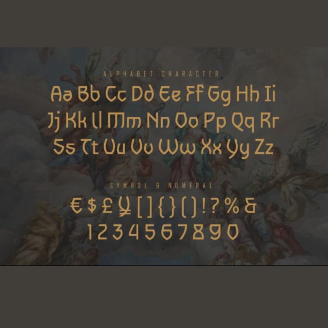 Ancient Font, Fonts for Canva, Font Bundle, Calligraphy Font, Script ...