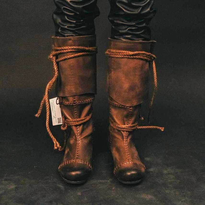 Medieval Gothic Leather Boots: Perfect for LARP & Reenactment Faire ...