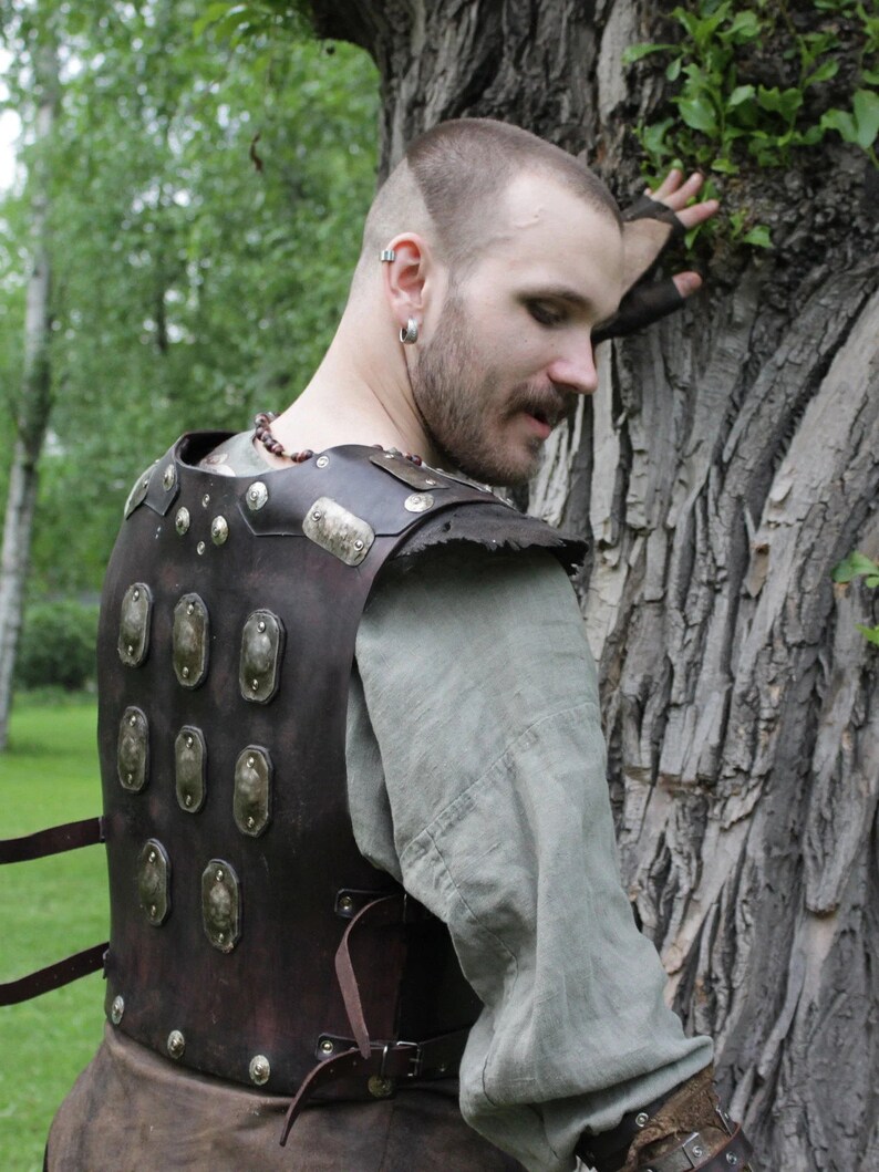 Viking Larp Armor Knight Larp Leather Unisex Armour Fantasy Ren Faire ...