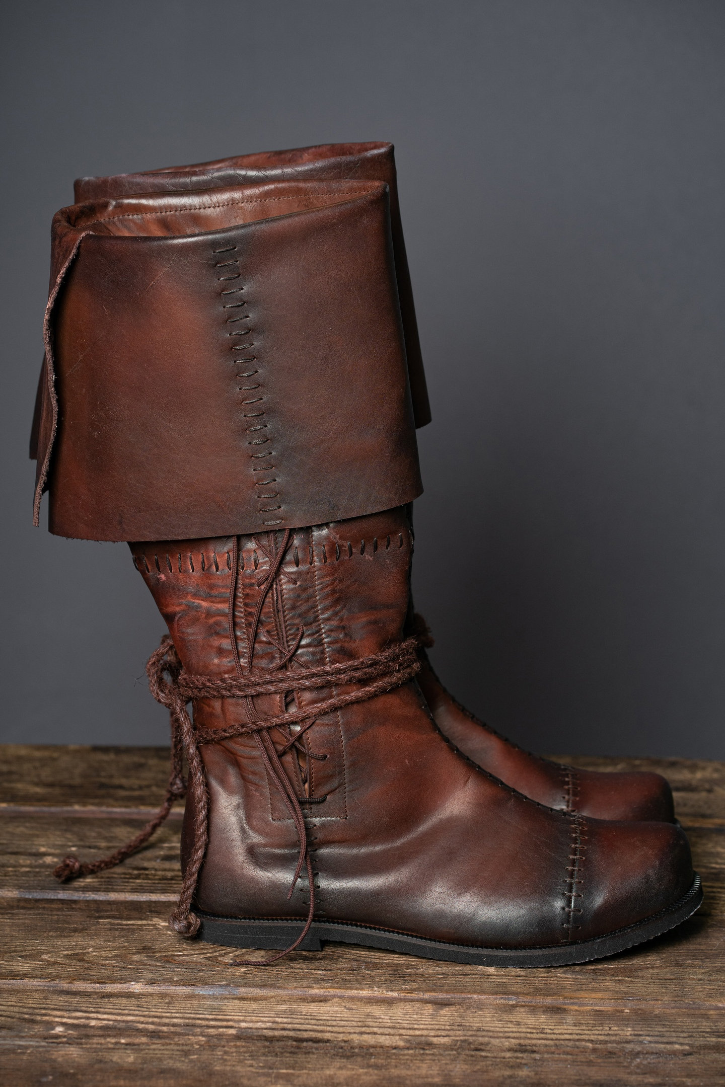 Medieval Gothic Leather Boots: Perfect for LARP & Reenactment Faire ...