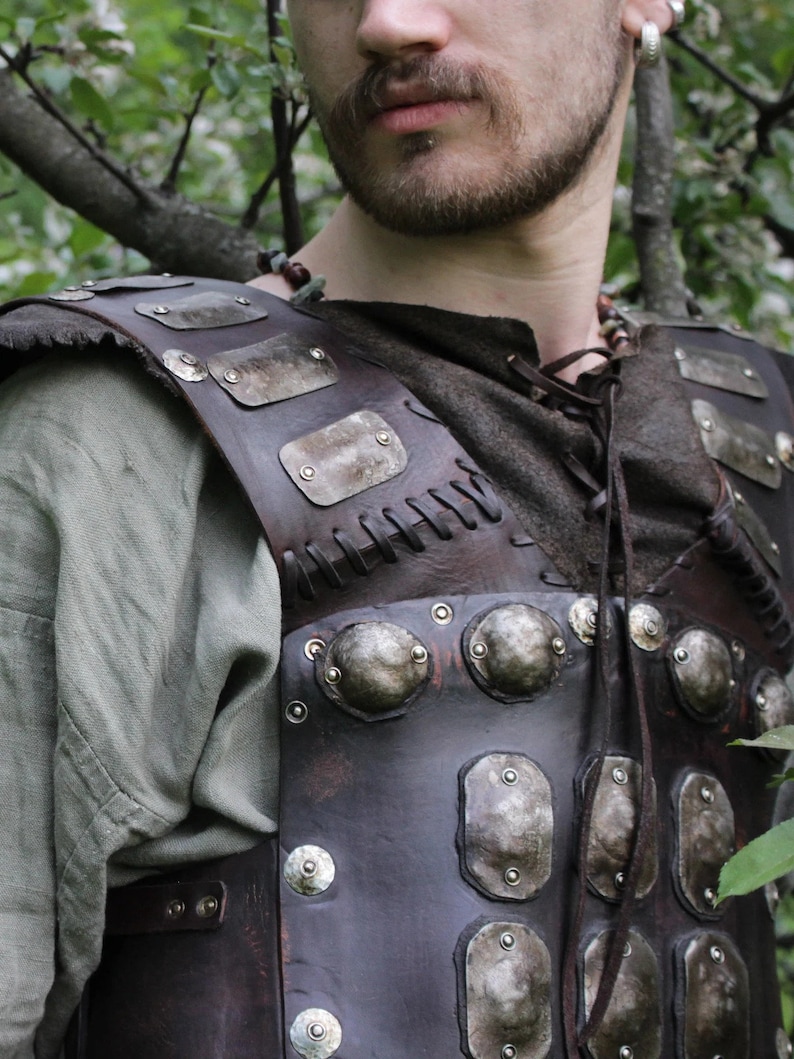 Viking Larp Armor Knight Larp Leather Unisex Armour Fantasy Ren Faire ...