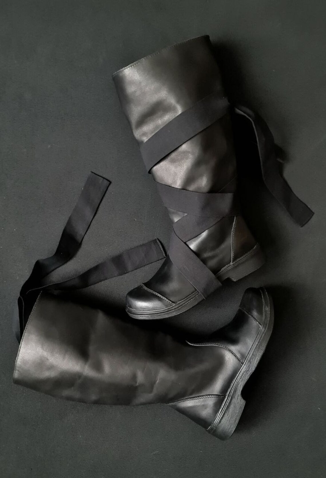 Leather Boots of Ragnar: Handcrafted Viking-inspired Footwear - Etsy