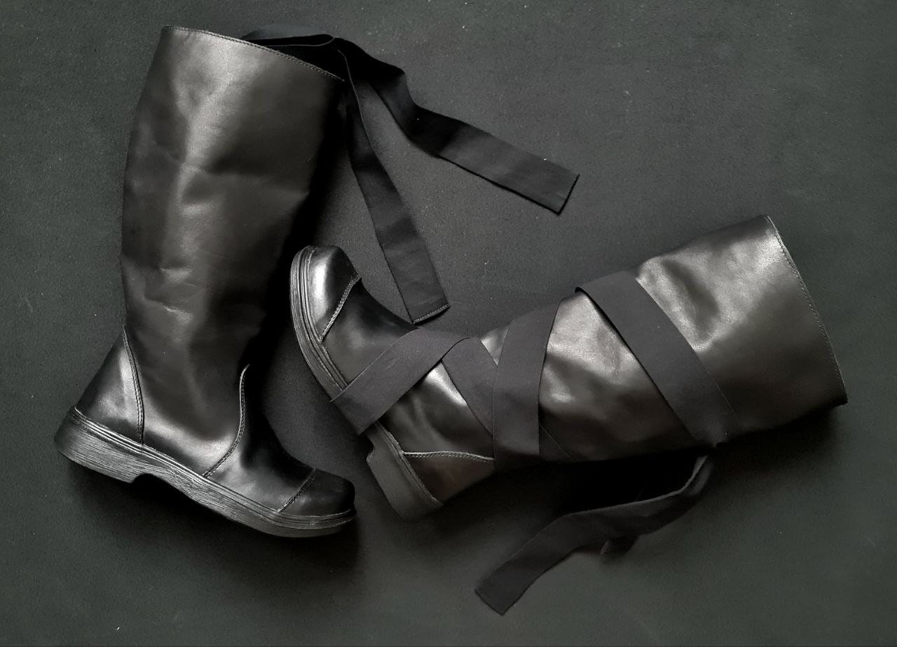 Leather Boots of Ragnar: Handcrafted Viking-inspired Footwear - Etsy