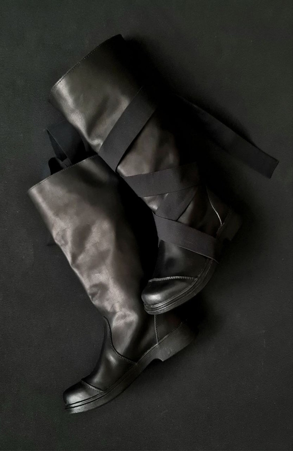 Leather Boots of Ragnar: Handcrafted Viking-inspired Footwear - Etsy