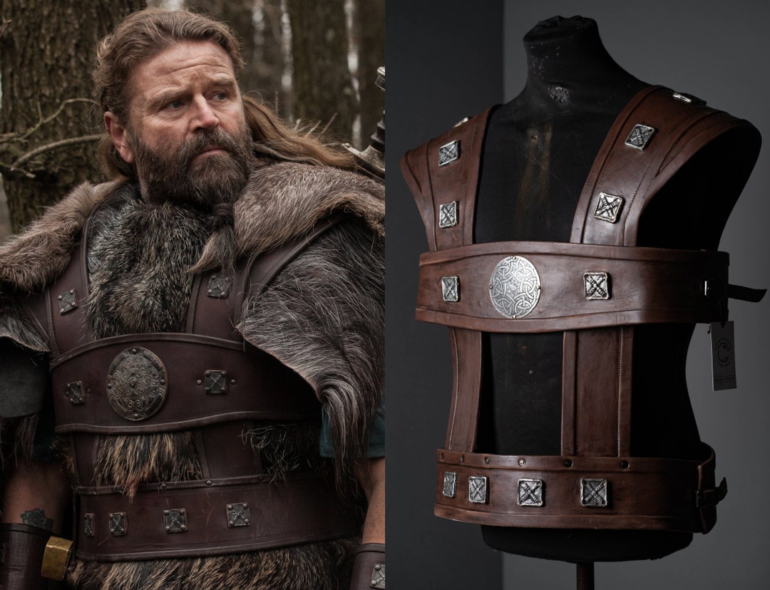 Last Kingdom Uhtred Vest Leather Berserker Armor Set Vikings Fantasy ...