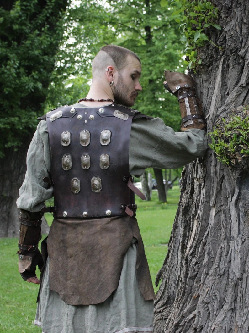 Viking Larp Armor Knight Larp Leather Unisex Armour Fantasy Ren Faire ...