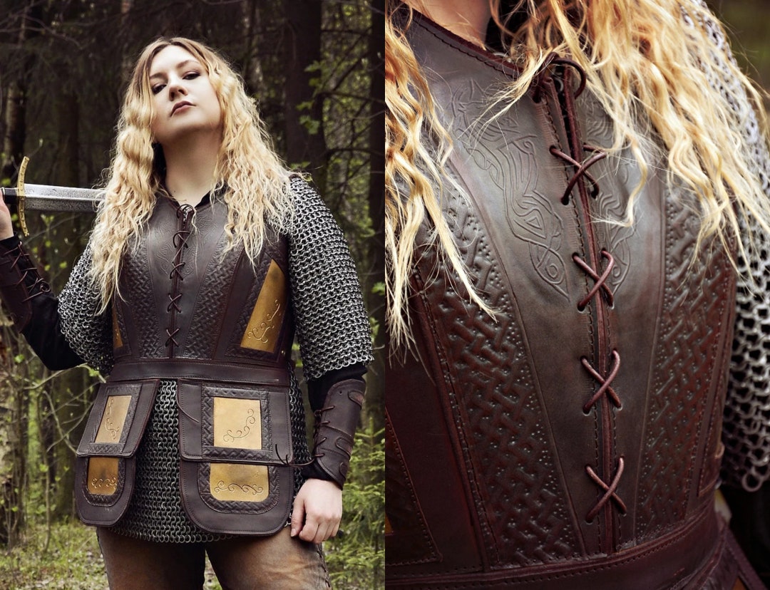 Eowyn Armor Set Lord of the Ring Cosplay Fantasy Warrior Larp & Sca Leather Armour Ren Faire ...