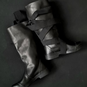 Leather Boots of Ragnar: Handcrafted Viking-inspired Footwear - Etsy