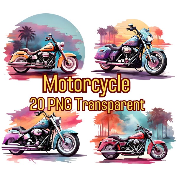 Motorcycle Clipart - Etsy