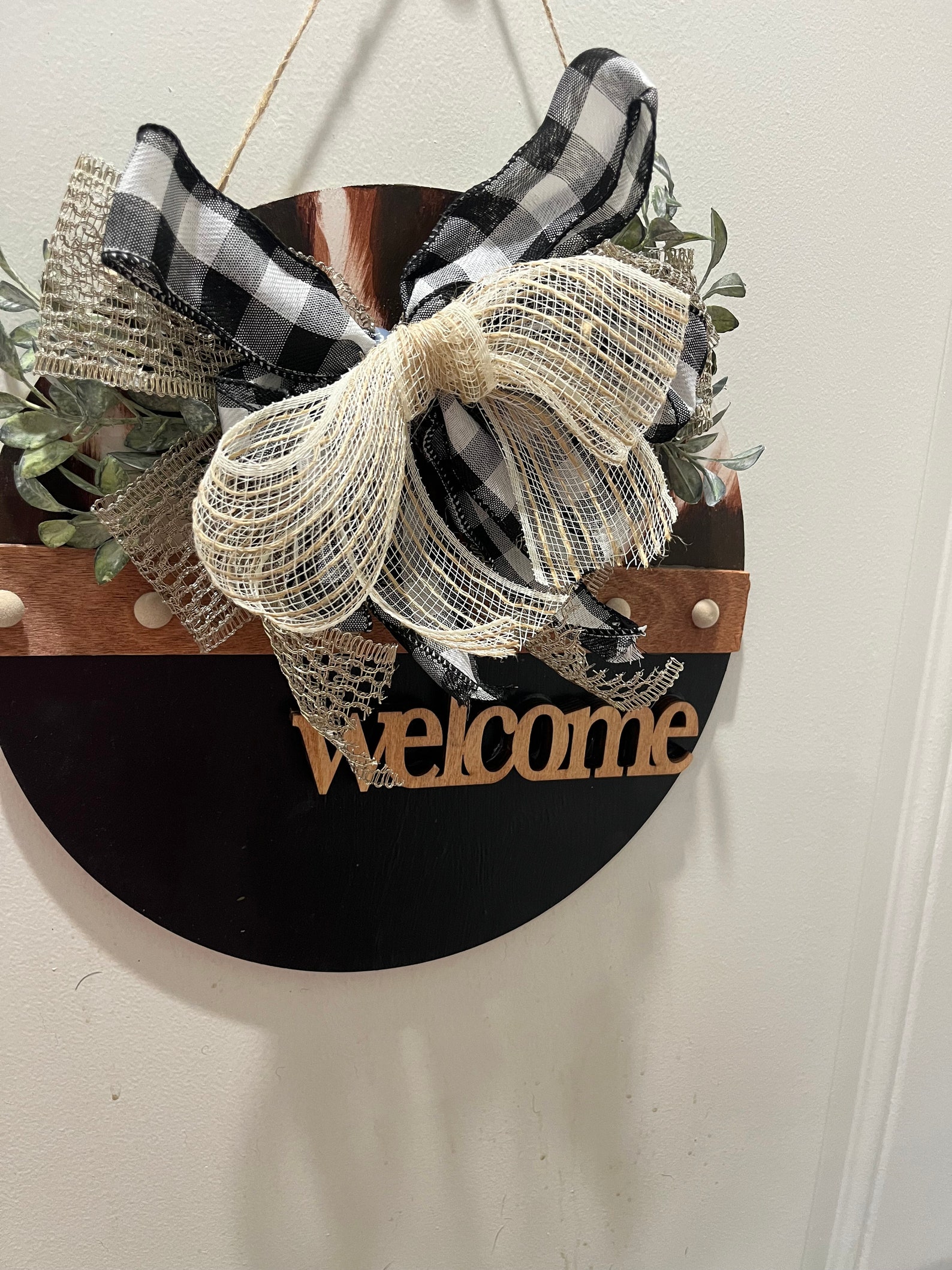 Handpainted Cowprint Welcome Sign - Etsy