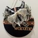 Handpainted Cowprint Welcome Sign - Etsy