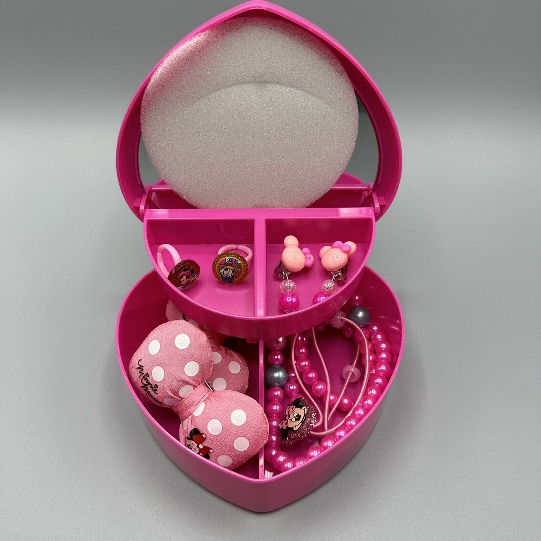 Girls Gift Set Minnie Mouse Jewelry Set Necklace Bracelet Ring Hair ...