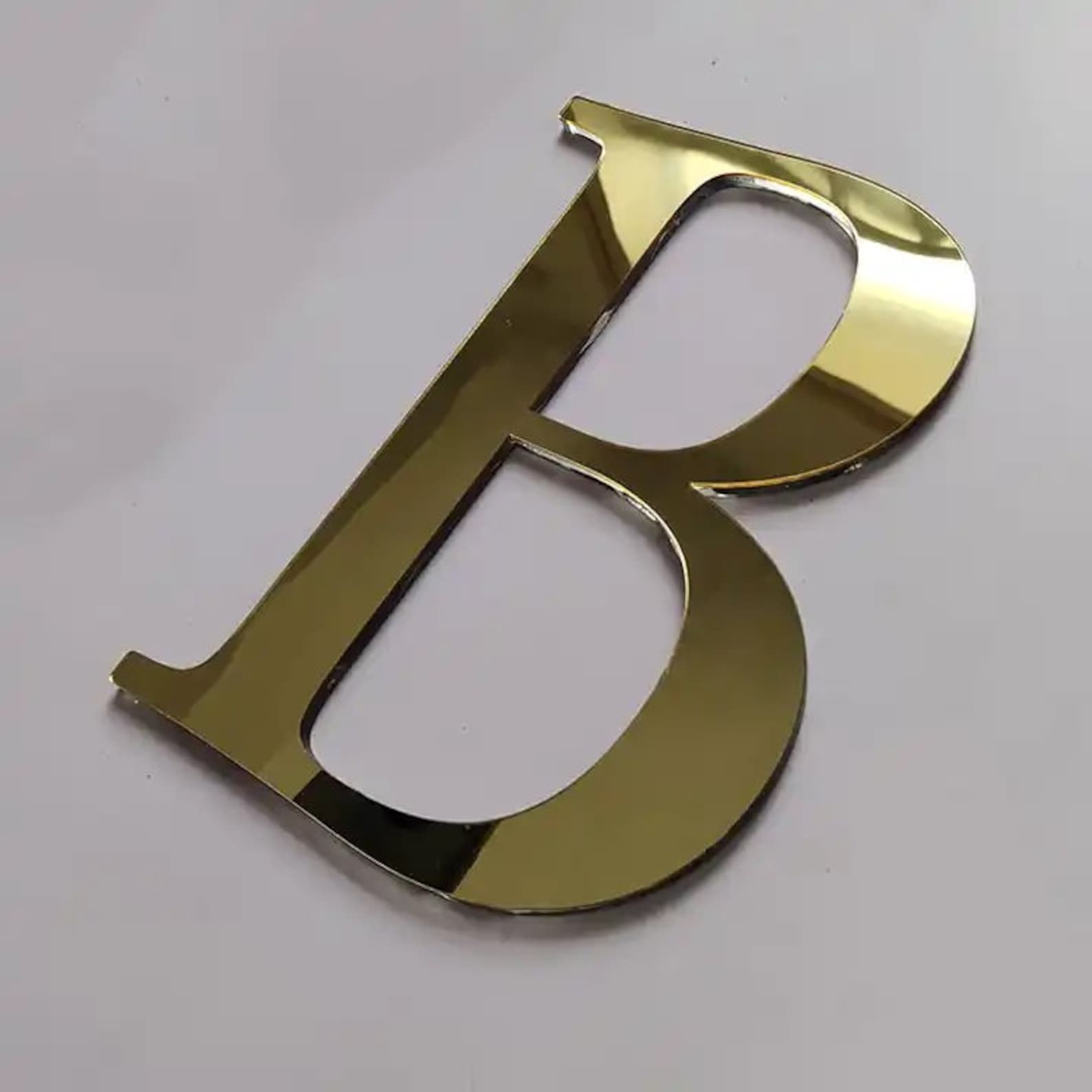 Customised Gold & Silver Acrylic Mirror Letters and Numbers Elegant ...