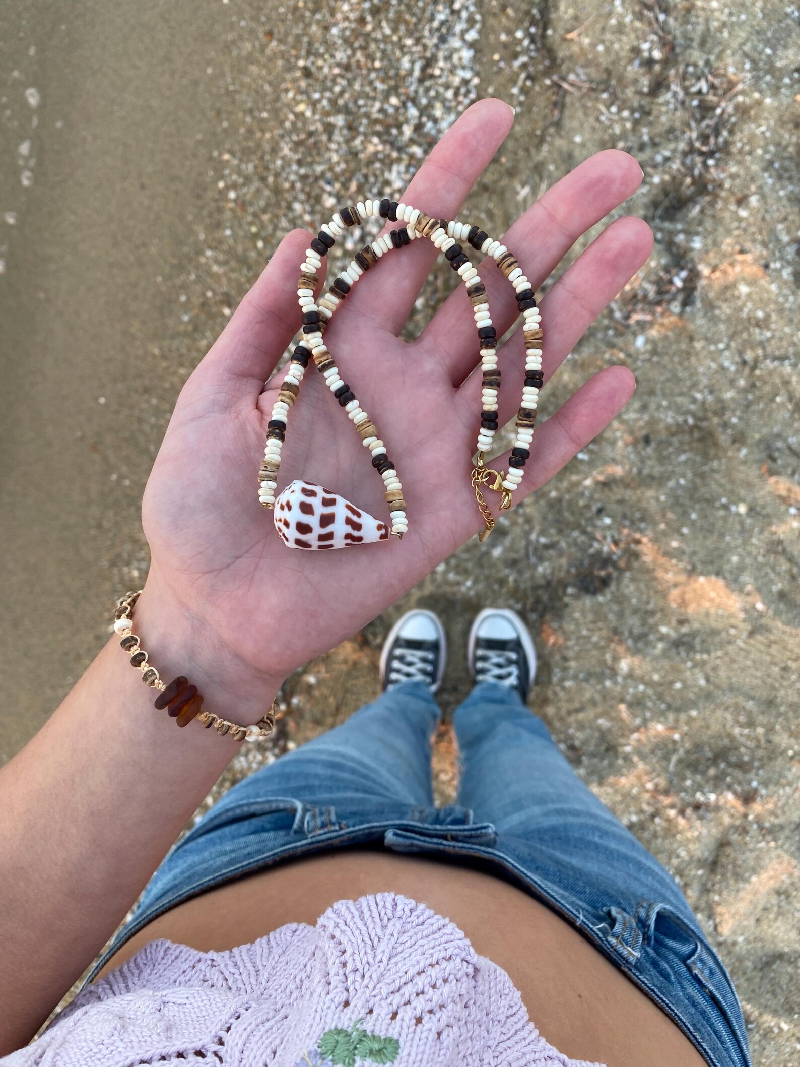 Handmade Hebrew Cone Necklace - Etsy