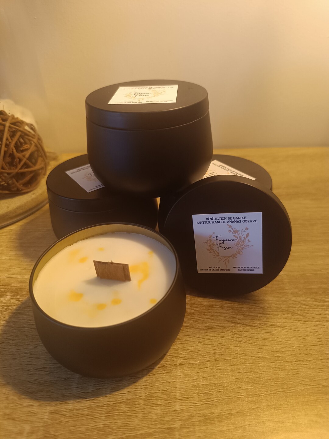 Handmade Candle Ganesh's Blessing Mango Pineapple Guava - Etsy