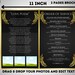 5.5x8.5 OBITUARY PROGRAM, Golden Frame Funeral Template, Canva Editable ...