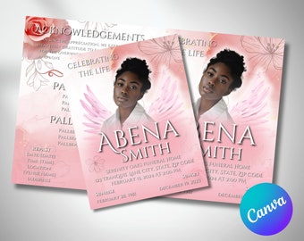 Obituary Template for Women - Etsy