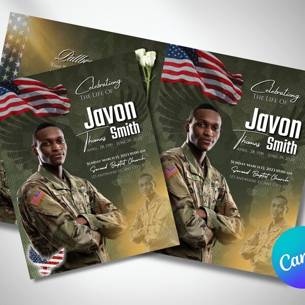 Obituary Template - Etsy