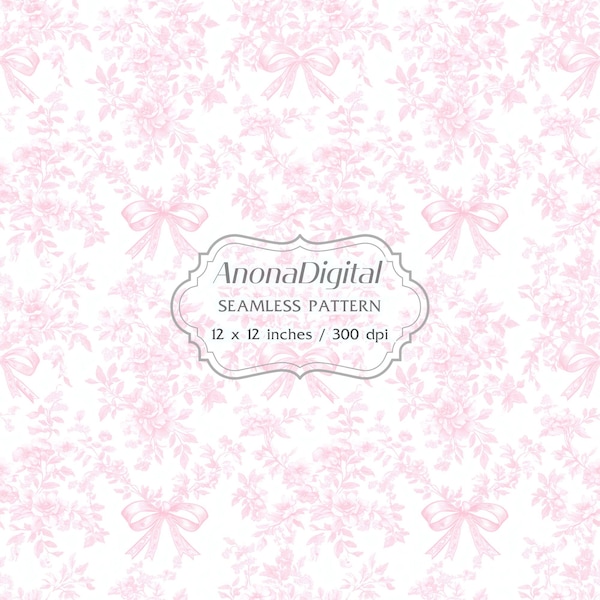 Pink Ribbon Wall Paper - Etsy UK