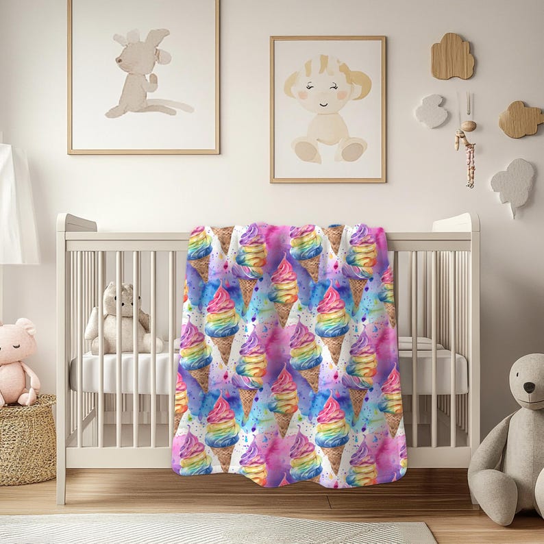 Ice Cream Seamless Pattern, Digital File Summer Seamless Pattern, Ice ...