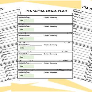 PTA Leadership Planner Printable - Etsy