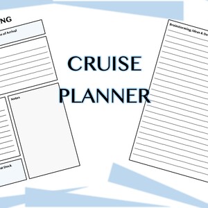 Cruise Planner Printable - Etsy