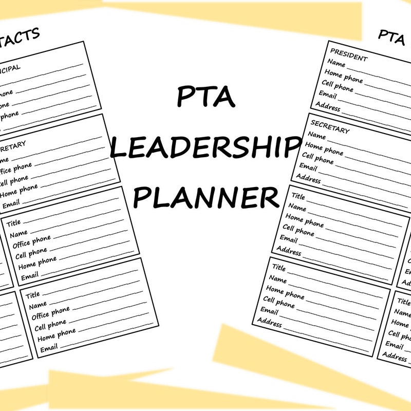 Pta Planner - Etsy