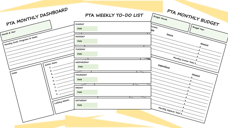 PTA Leadership Planner Printable - Etsy