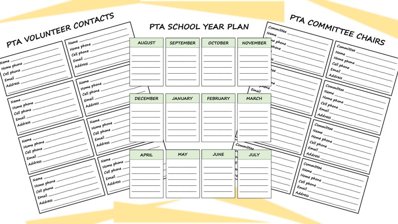 PTA Leadership Planner Printable - Etsy