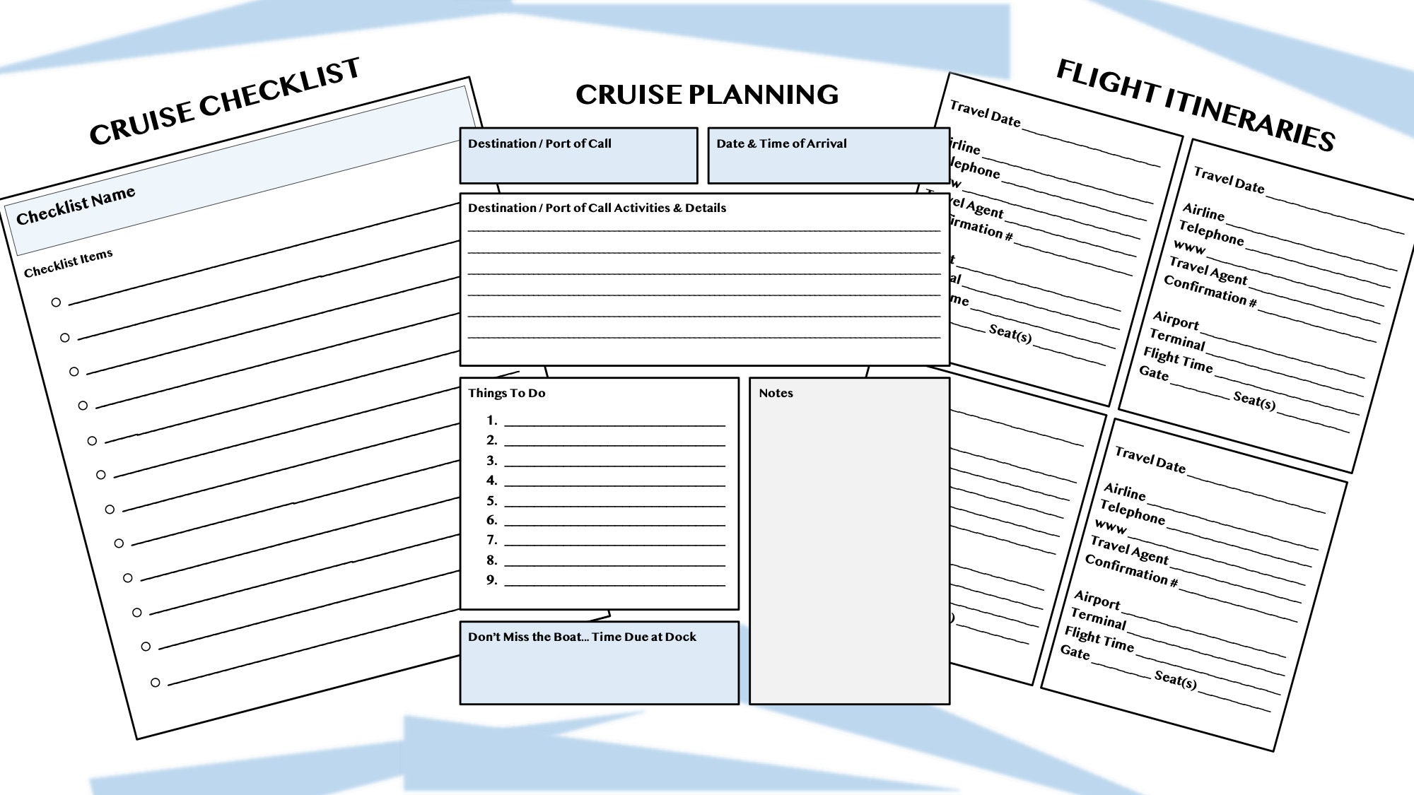 Cruise Planner Printable - Etsy