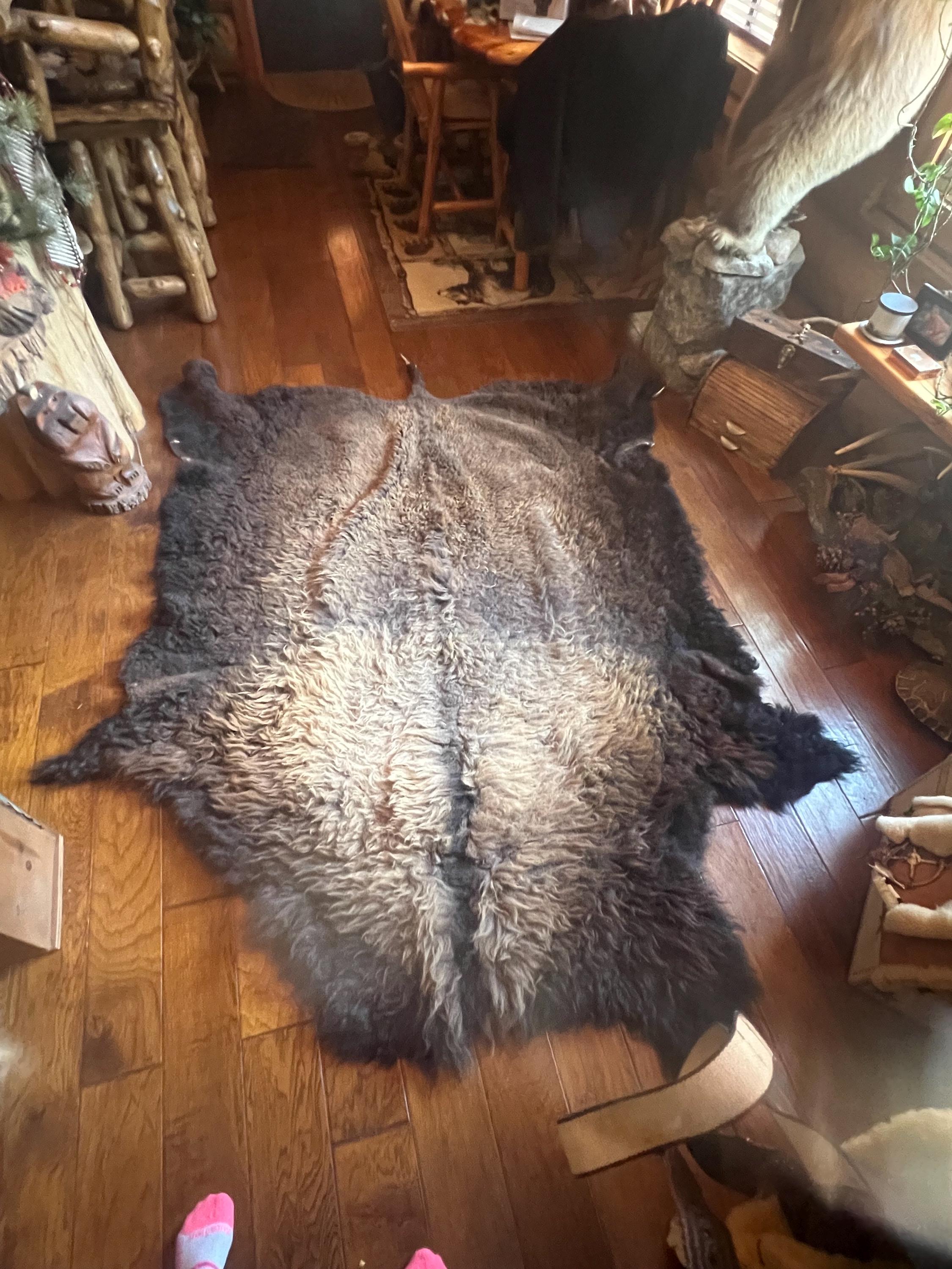 Soft Tanned Bison Rug, Buffalo Robe, Home Decor - Etsy