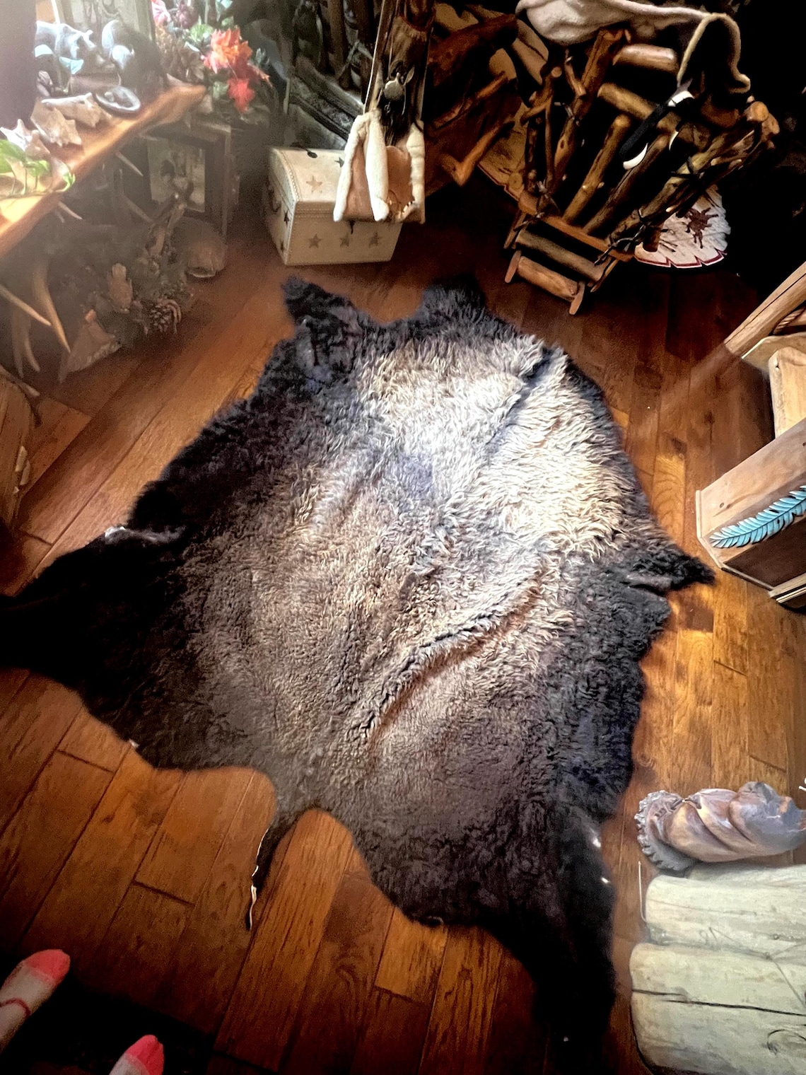 Soft Tanned Bison Rug, Buffalo Robe, Home Decor - Etsy