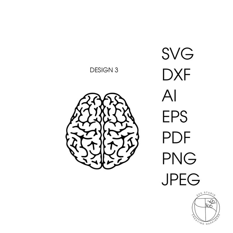 Brain SVG , Anatomy SVG, Medical SVG, Brain Cut File, Cricut Project - Etsy