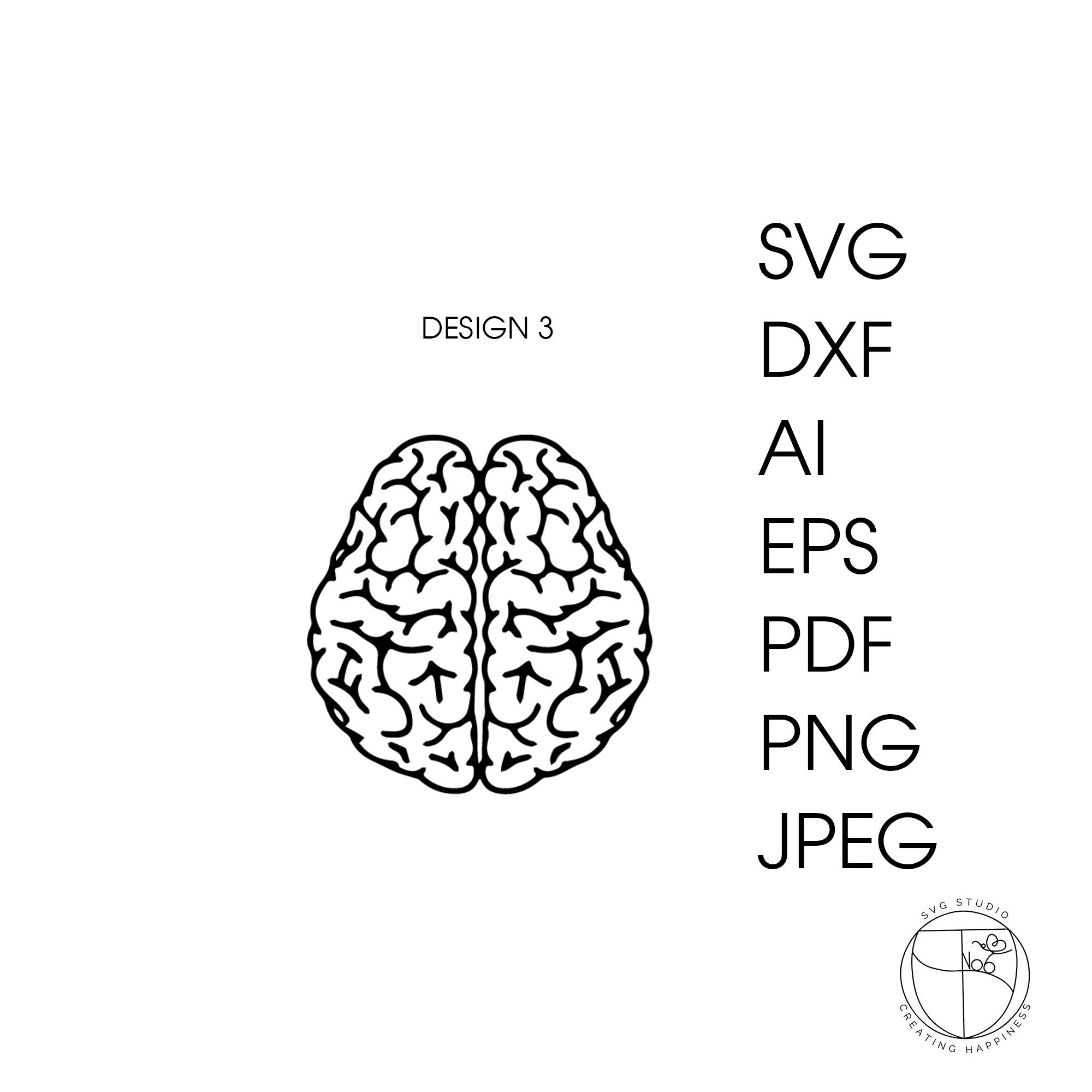Brain SVG , Anatomy SVG, Medical SVG, Brain Cut File, Cricut Project - Etsy