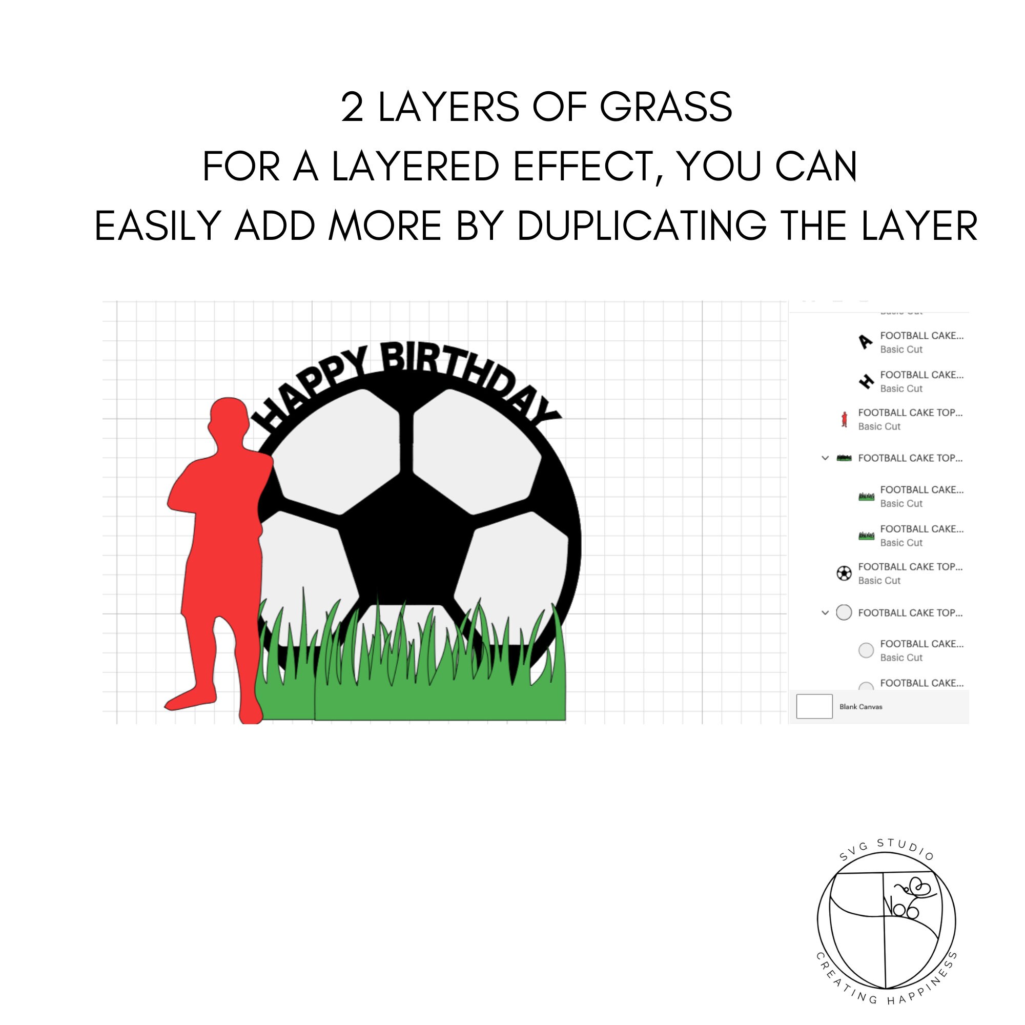 Football Cake Topper | SVG Cake Topper | Party Decor | Cricut | Cameo ...