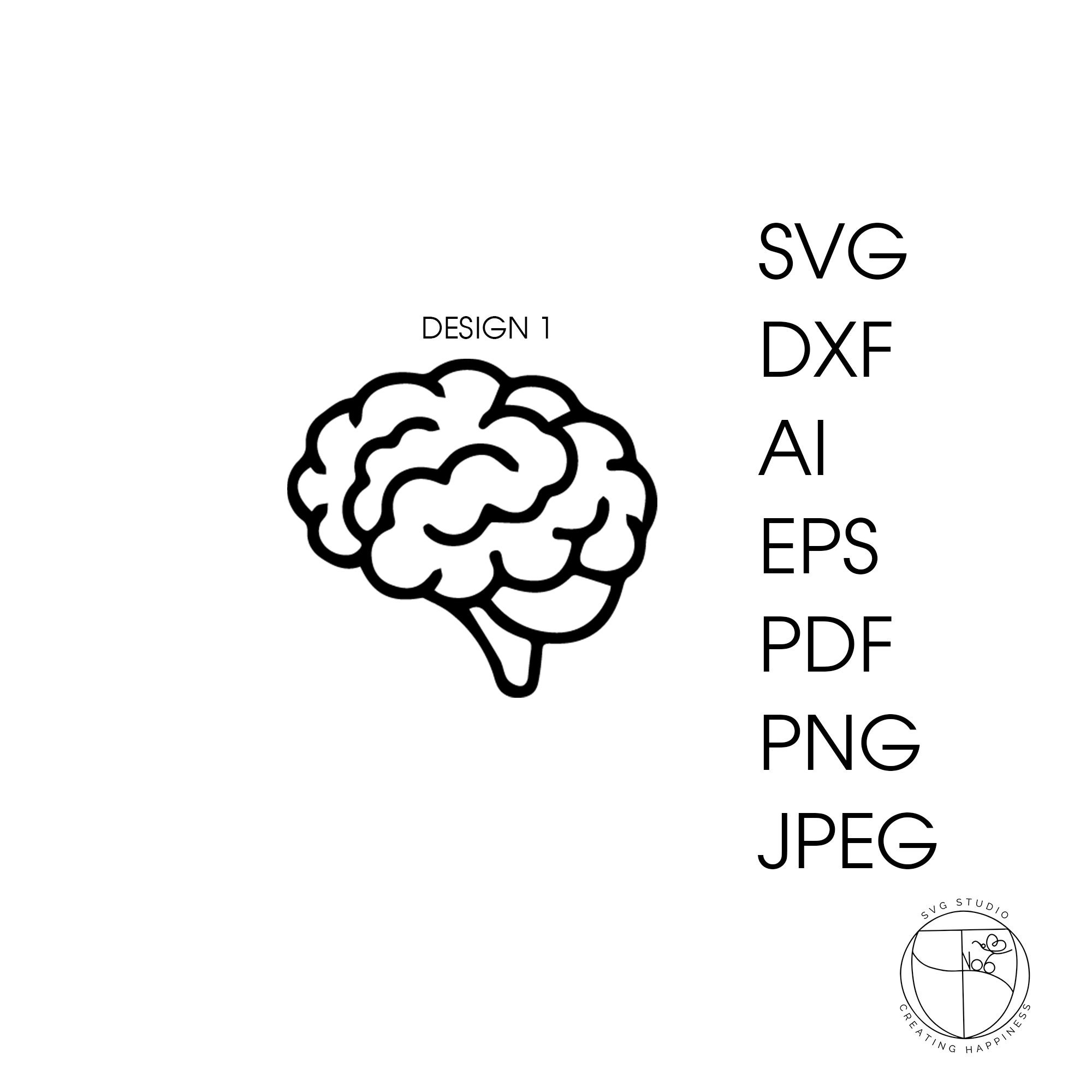 Brain SVG , Anatomy SVG, Medical SVG, Brain Cut File, Cricut Project - Etsy