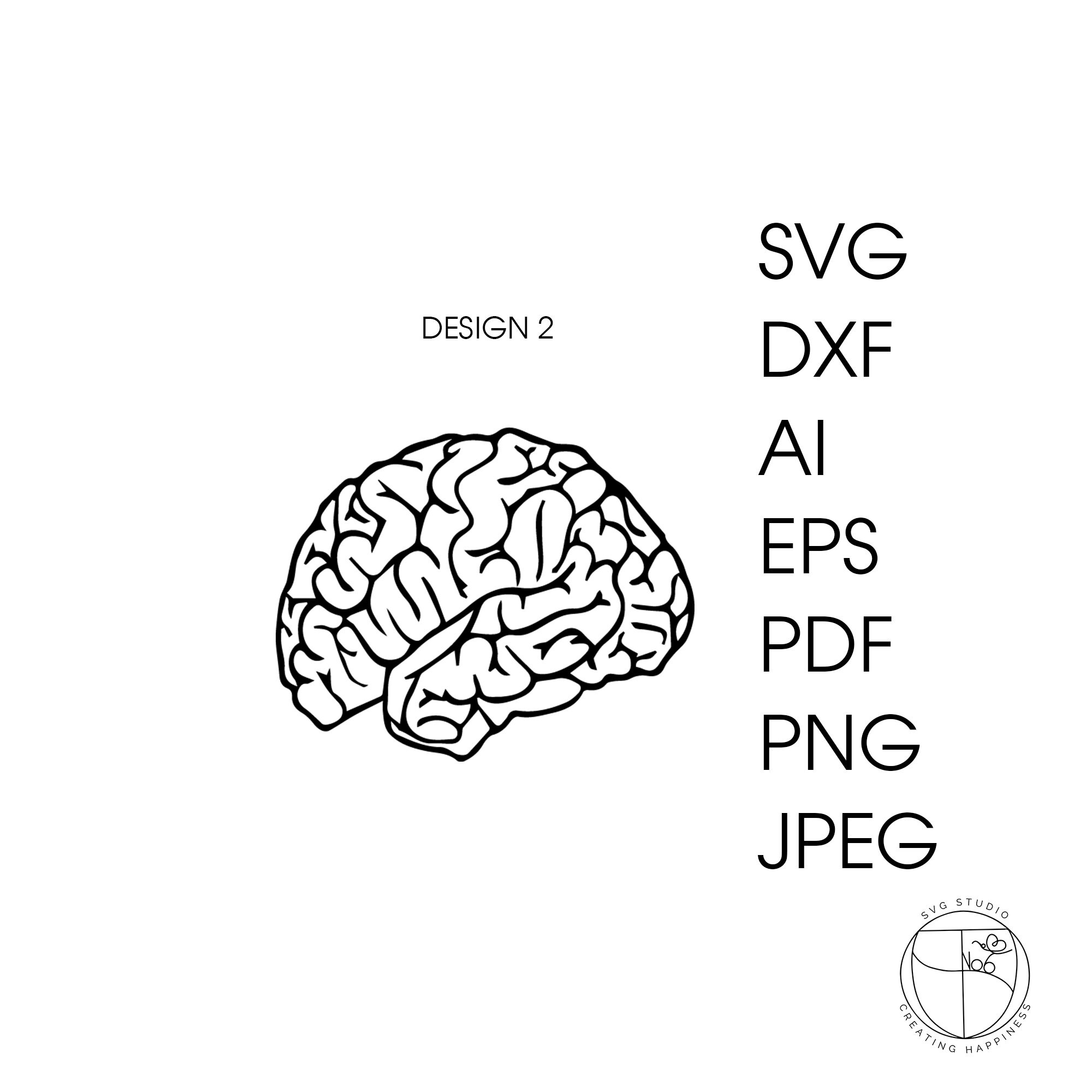Brain SVG , Anatomy SVG, Medical SVG, Brain Cut File, Cricut Project - Etsy