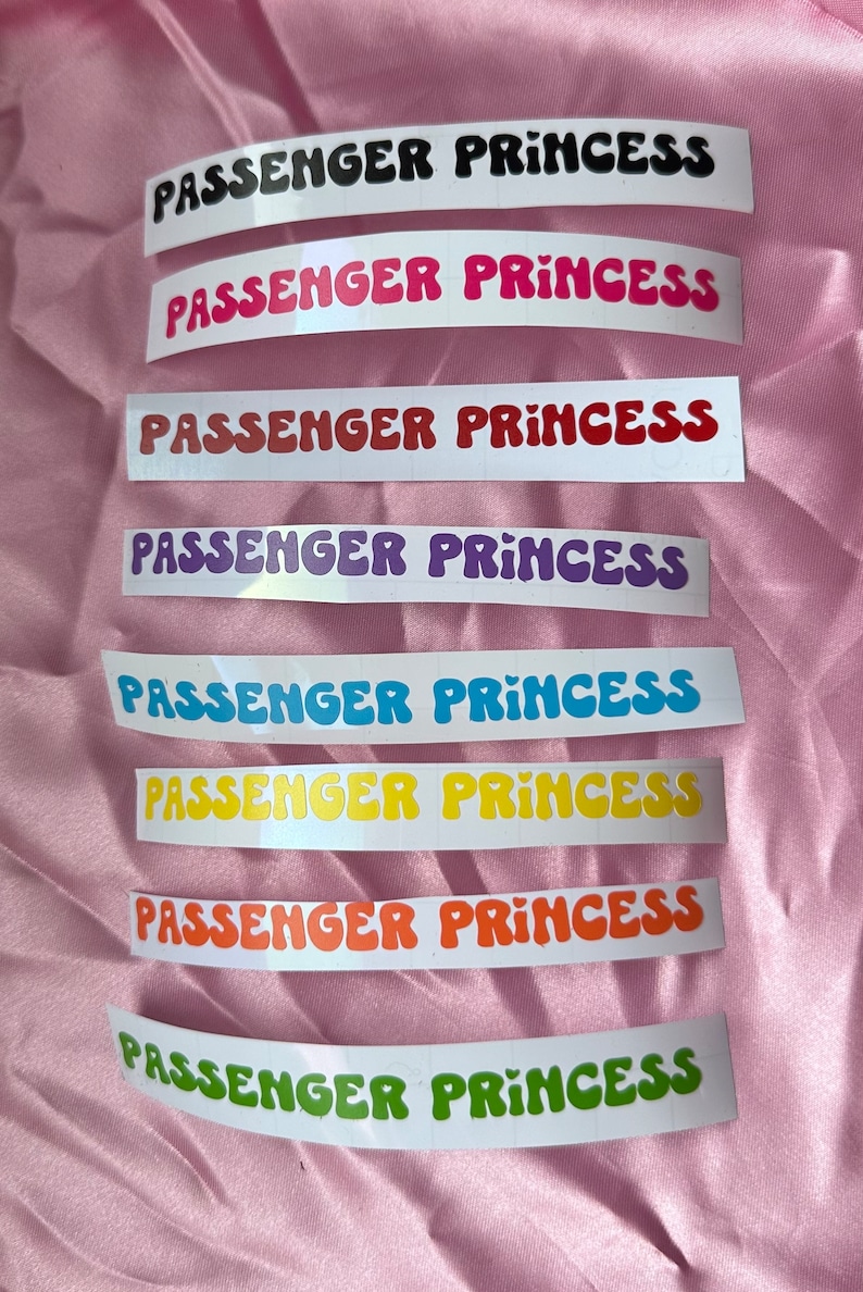 Mirror Sticker Passenger Princess/passenger Prince - Etsy Australia
