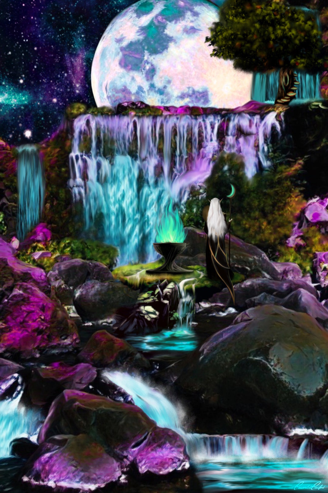 Veil of Dreams Fantasy Art Print | Satin Print, Canvas, Enchanted ...