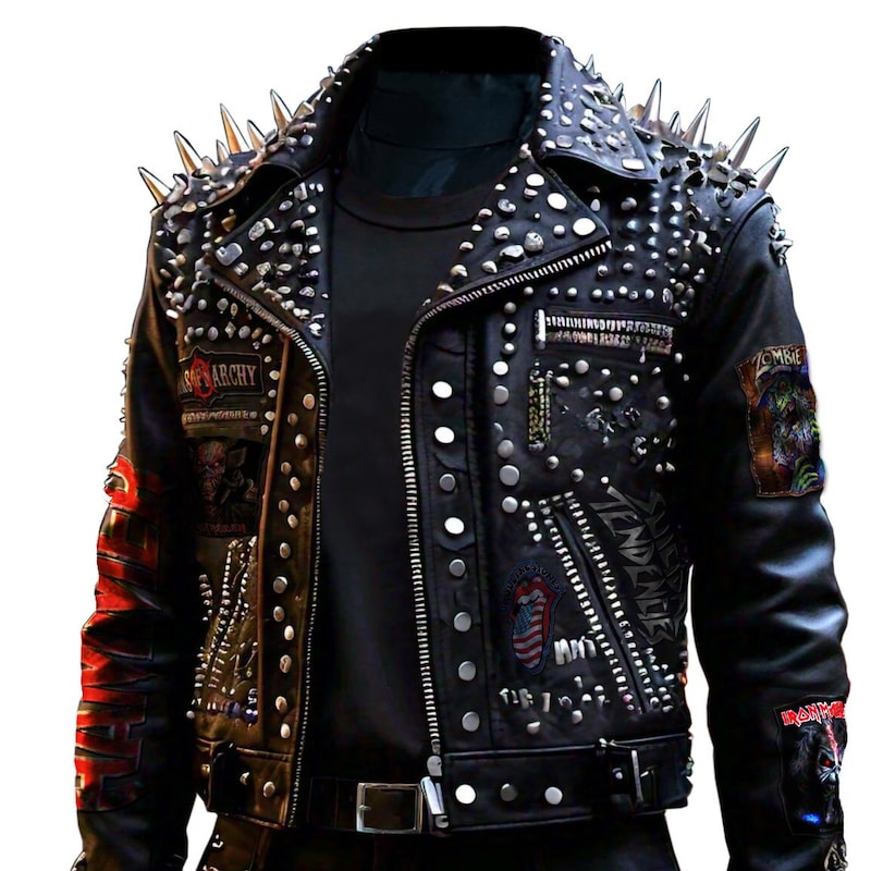 Steel Spiked Gothic Jacket - Etsy